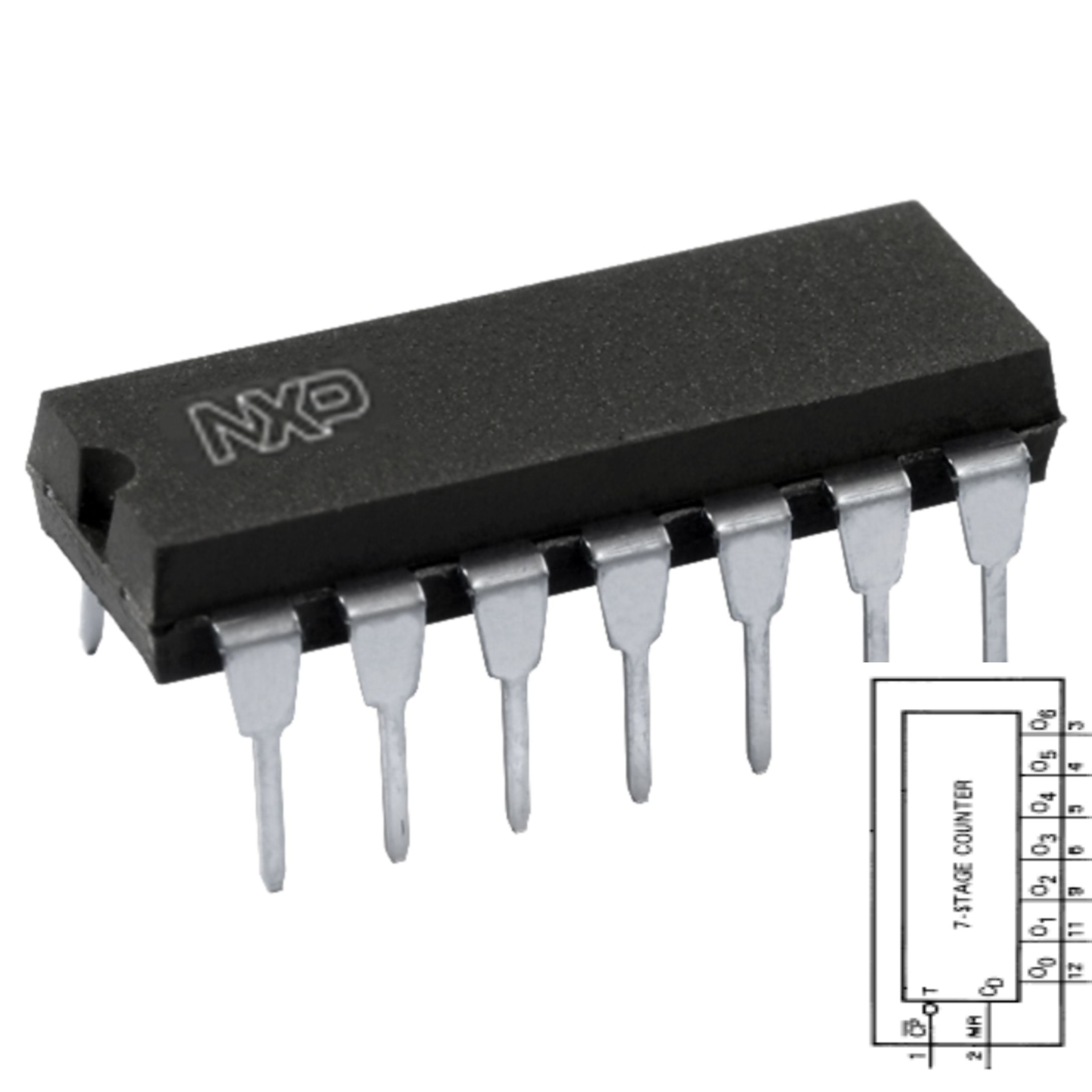 Circuits integrés - LOGIQUES COMPTEURS ST MICROELECTRONICS - COMPTEUR EN CASCADE DIP20 CMOS - L ...
