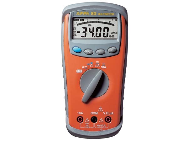 Appareils de mesure - MESURES DE TENSION MULTIMÈTRES NUMÉRIQUES APPA - MULTIMETRE 3400 Pts AUTO ...