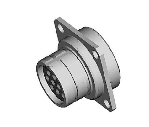 Connecteurs - EMBASE MULTIPÔLE CIRCULAIRE TYPE SOCAPEX AMPHENOL - EMBASE ECTA 133 2 + PE 13A ...
