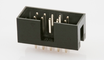 Connecteurs - EMBASE MULTIPÔLE CARRÉE HE10 - HE10 droit mâle à souder ...