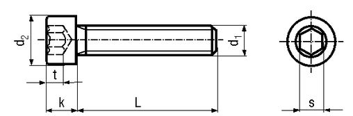 Visserie - VIS INOX Tête cylindrique CHC DIN912-ISO4762 INTERINOX - Vis ...