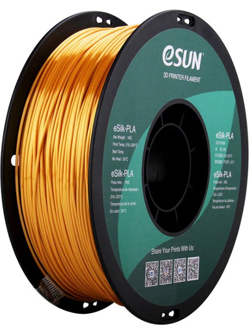 Fil imprimante 3D PLA eSilk or Ø1.75mm 1Kg